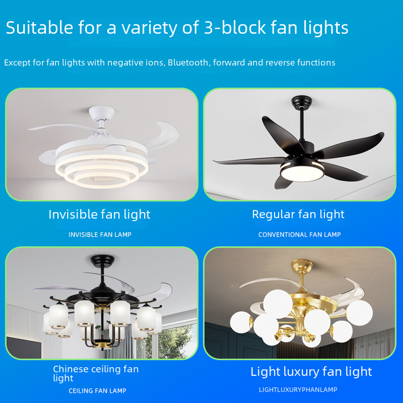 Household ceiling fan lamp remote control timing switch lamp Controller ...